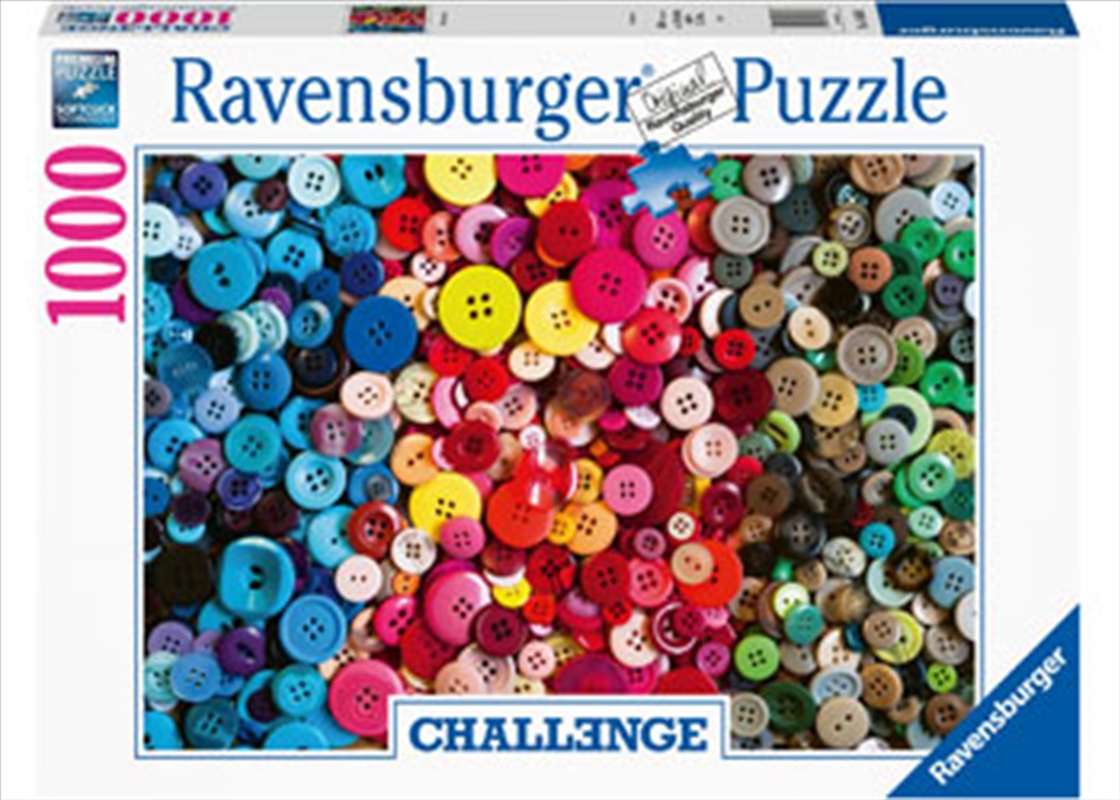 Ravensburger Challenge Buttons Puzzle - 1000 Pieces | Sanity
