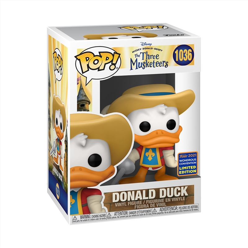 Buy The Three Musketeers – Donald Duck Pop! WC21 RS, Pop Vinyl | Sanity