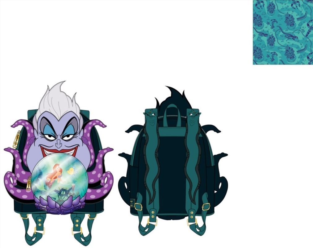Little Mermaid - Ursula Crystal Ball Mini Backpack, Backpacks | Sanity