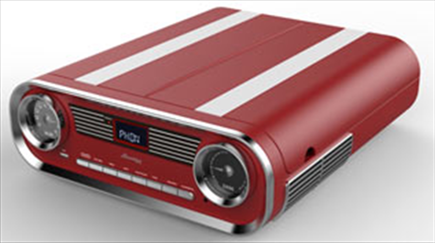 Buy Retro Radio Turntable - Red, Turntables | Sanity