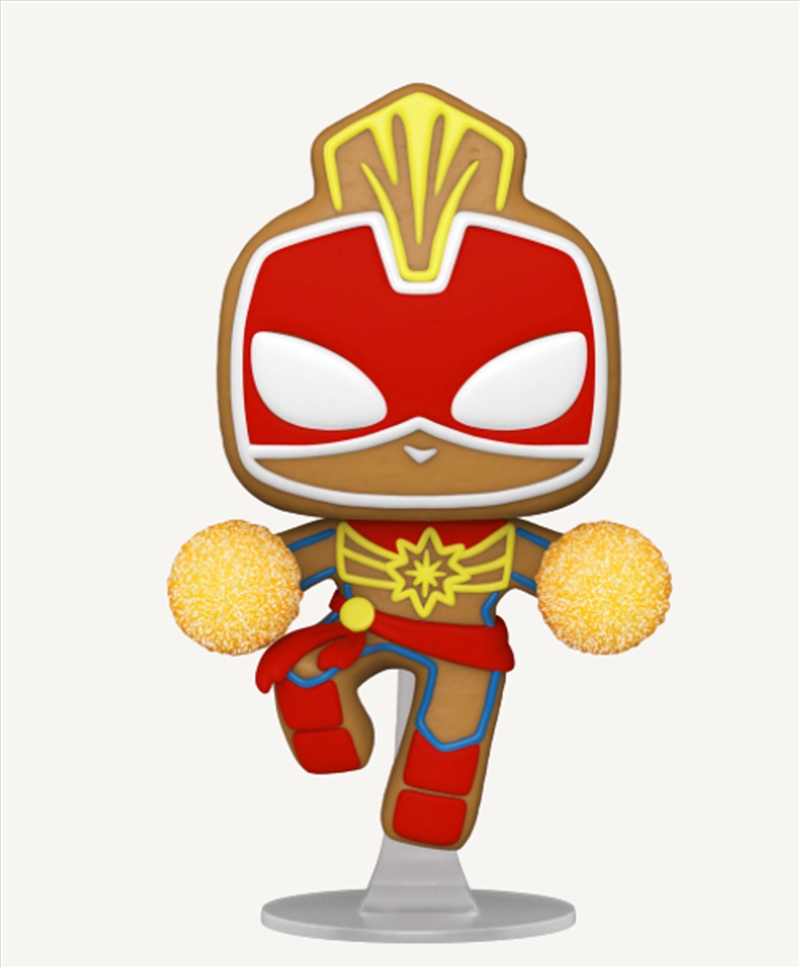 Buy Captain Marvel Gingerbread, Pop Vinyl | Sanity