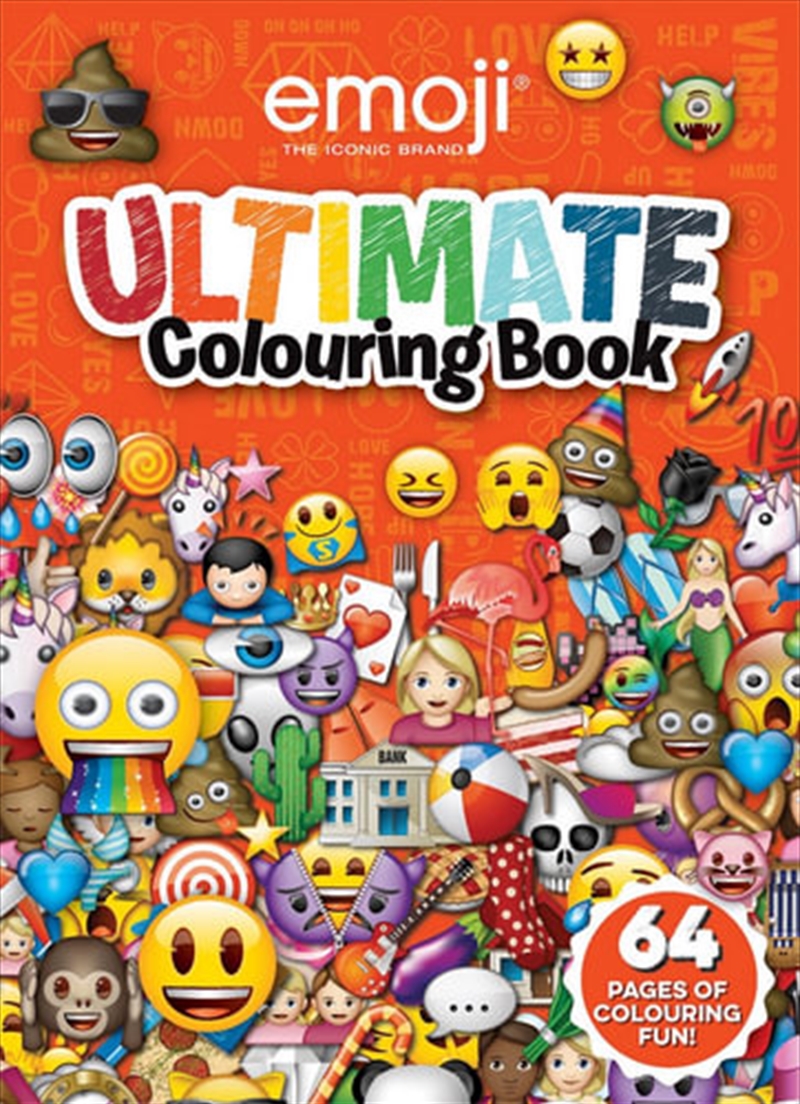 Buy Emoji: Ultimate Colouring Book Online | Sanity
