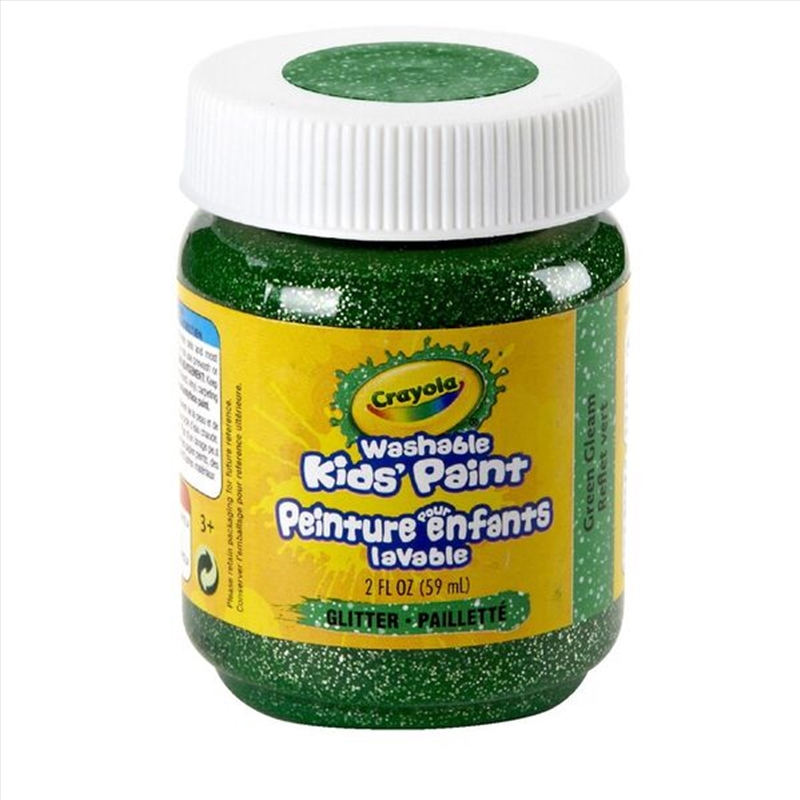 Buy Crayola Washable Kids Paint - Glitter Green Gleam Online