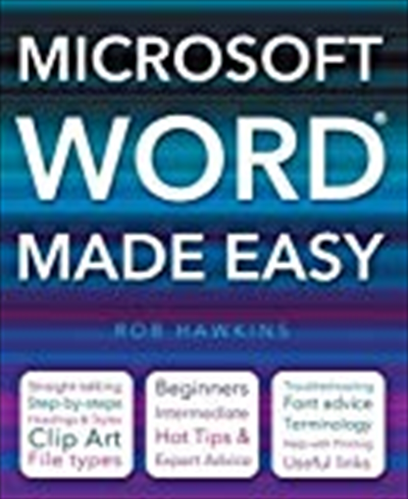 Buy Microsoft Word Made Easy (Computing Made Easy) Online | Sanity