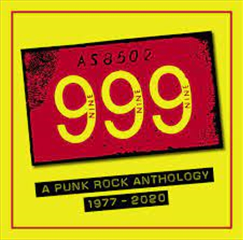 Buy 999 - A Punk Rock Anthology 77-20 on CD, Music | Sanity