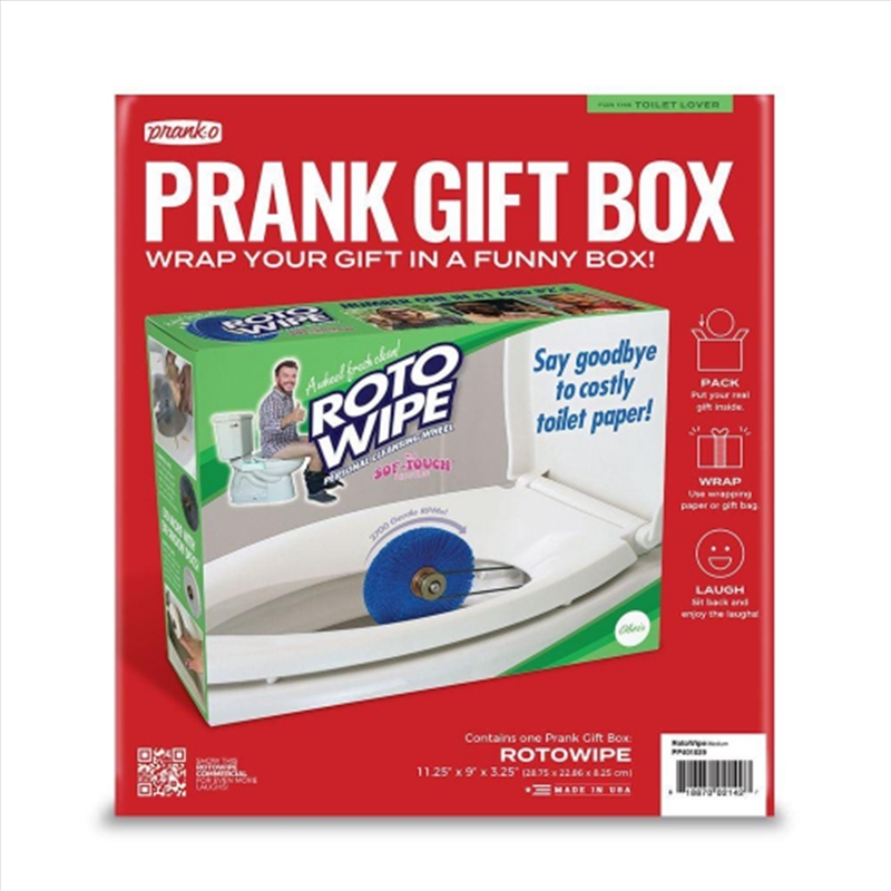 Buy PRANK-O Prank Gift Box Roto Wipe Online | Sanity