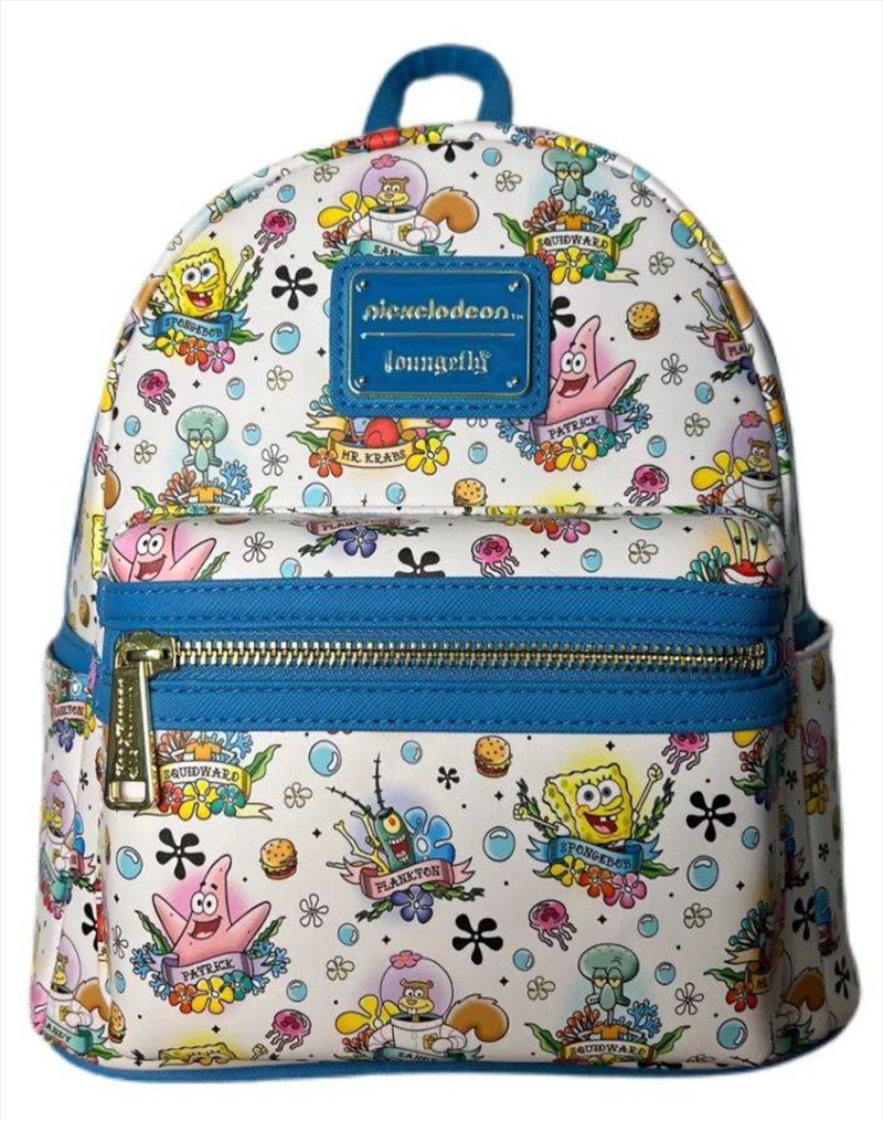 Buy Loungefly SpongeBob SquarePants - Tattoo US Exclusive Mini Backpack ...