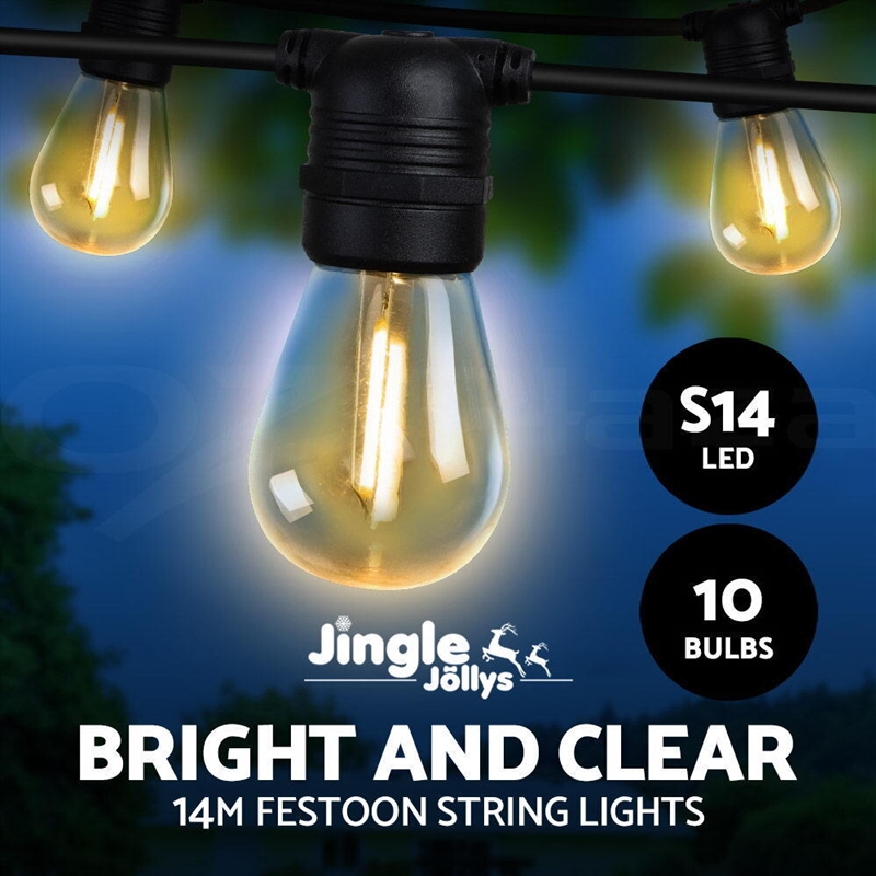 Buy 14m LED Festoon String Lights Online | Sanity