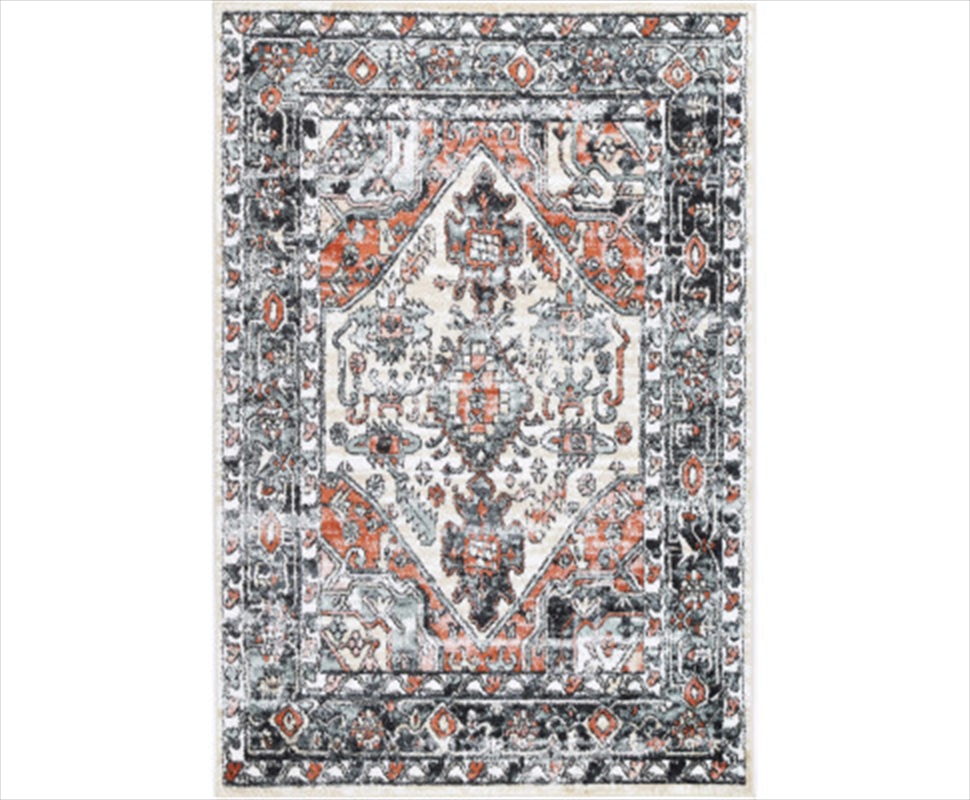 Buy Traditional Beige Black Rug 160x230cm Online | Sanity