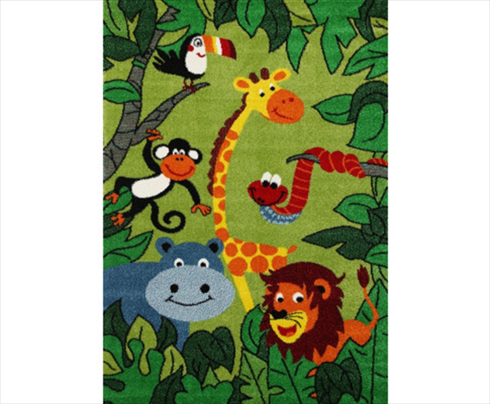 Buy Green Jungle Animal Rug 120x170cm Online | Sanity
