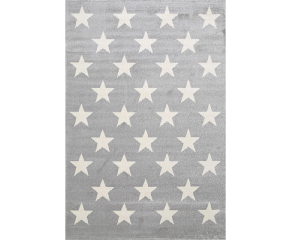 Buy Grey White Stars Rug 160x230cm Online | Sanity