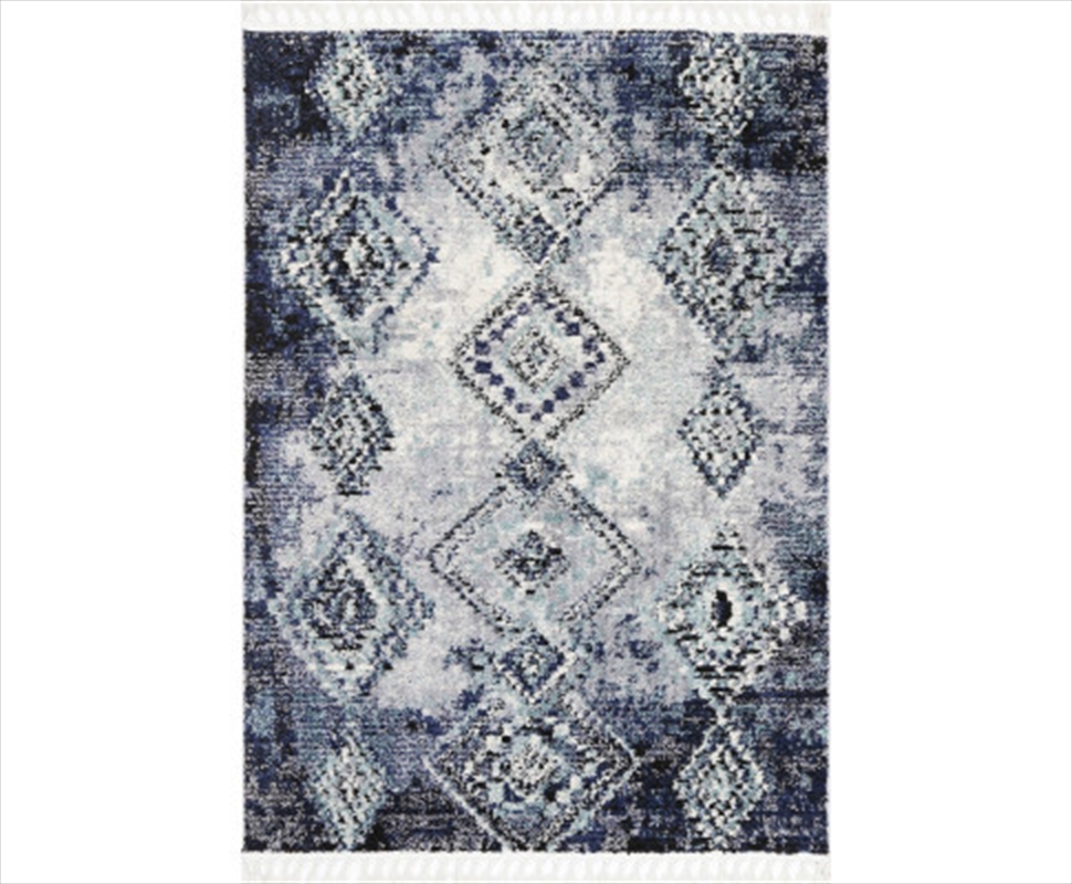 Buy Navy Blue Diamond Rug 200x290cm Online | Sanity