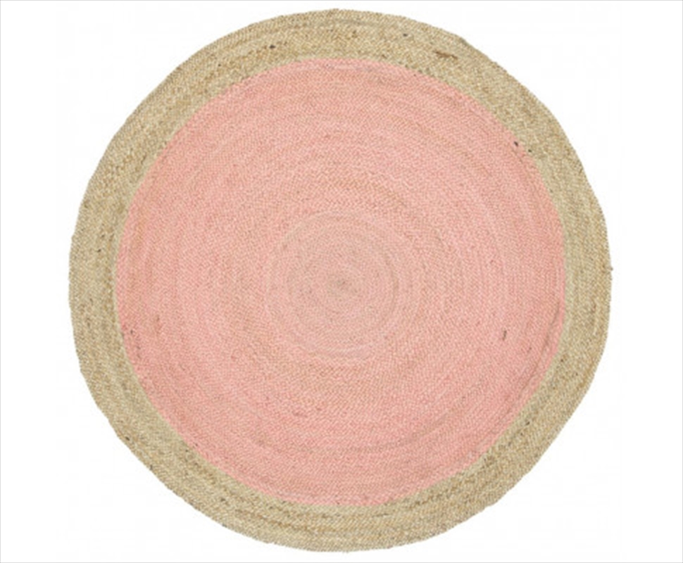 Buy Pink Centre Round Rug 150x150cm Online | Sanity