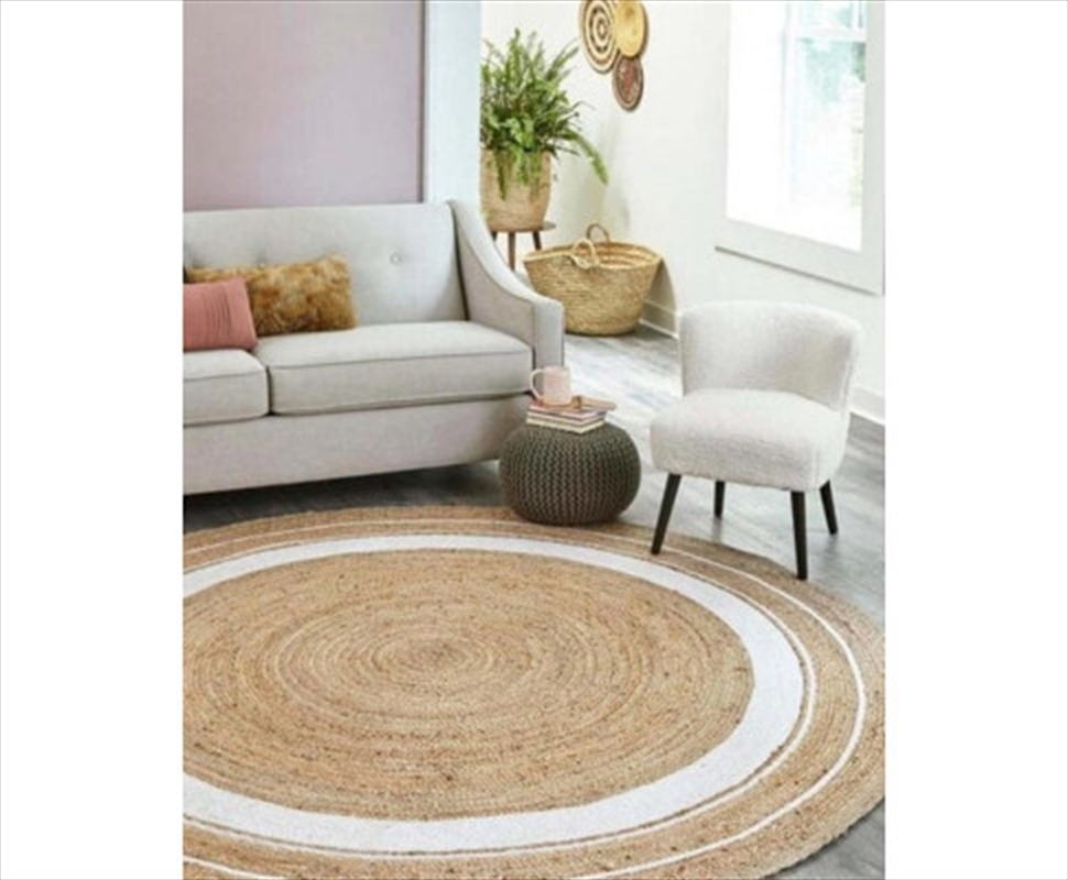 Buy Round Decorative Floor Rug 120cm Online | Sanity