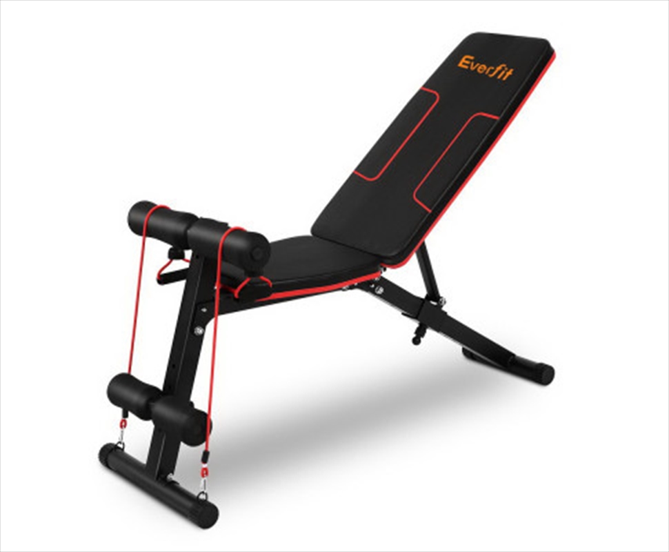 Buy Adjustable FID Weight Bench Fitness Flat Incline Gym Home Steel ...