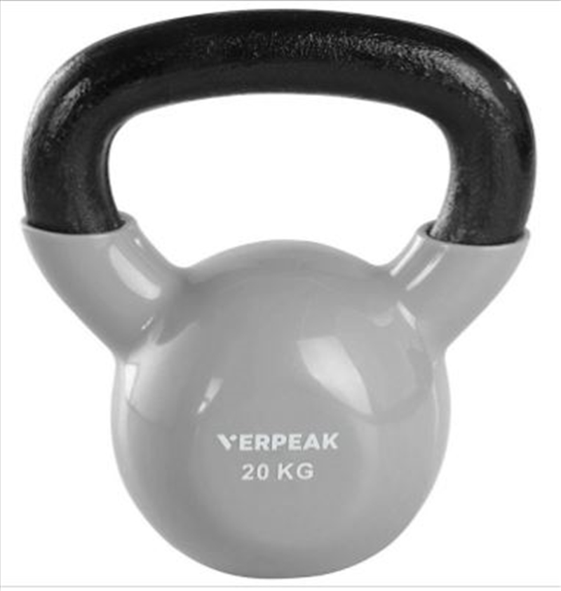 Buy Vinyl Kettlebell 20kg - Grey Online | Sanity