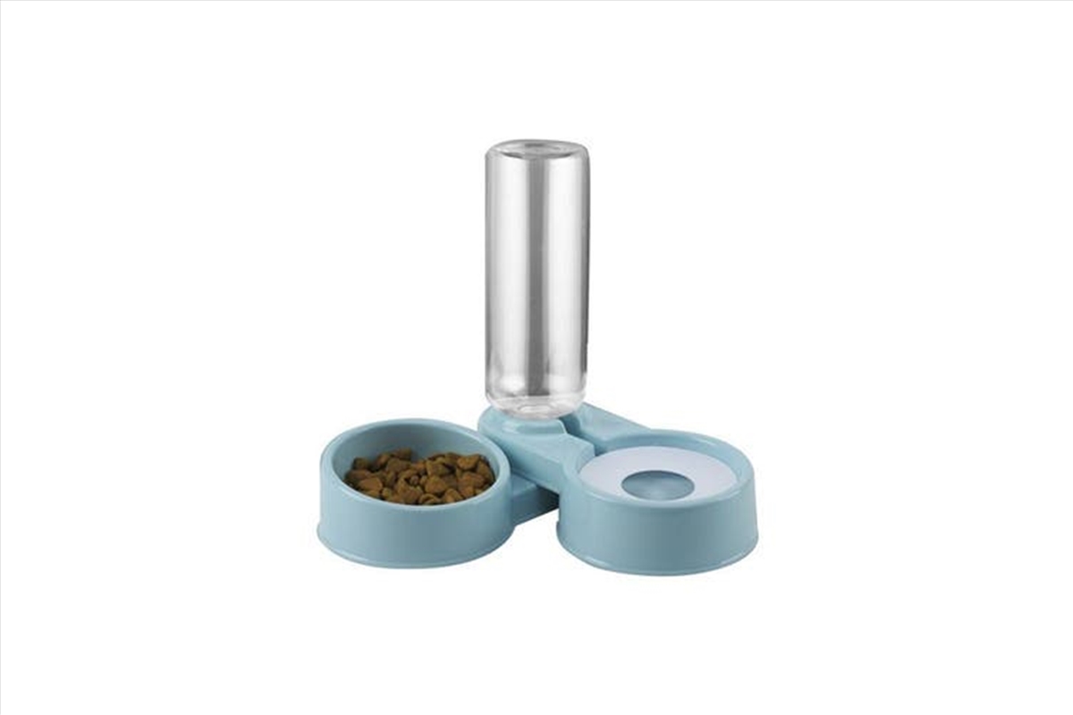Automatic Pet Feeder Drinking Bowl Water Dispenser 2 in 1 for Dog Cat ...