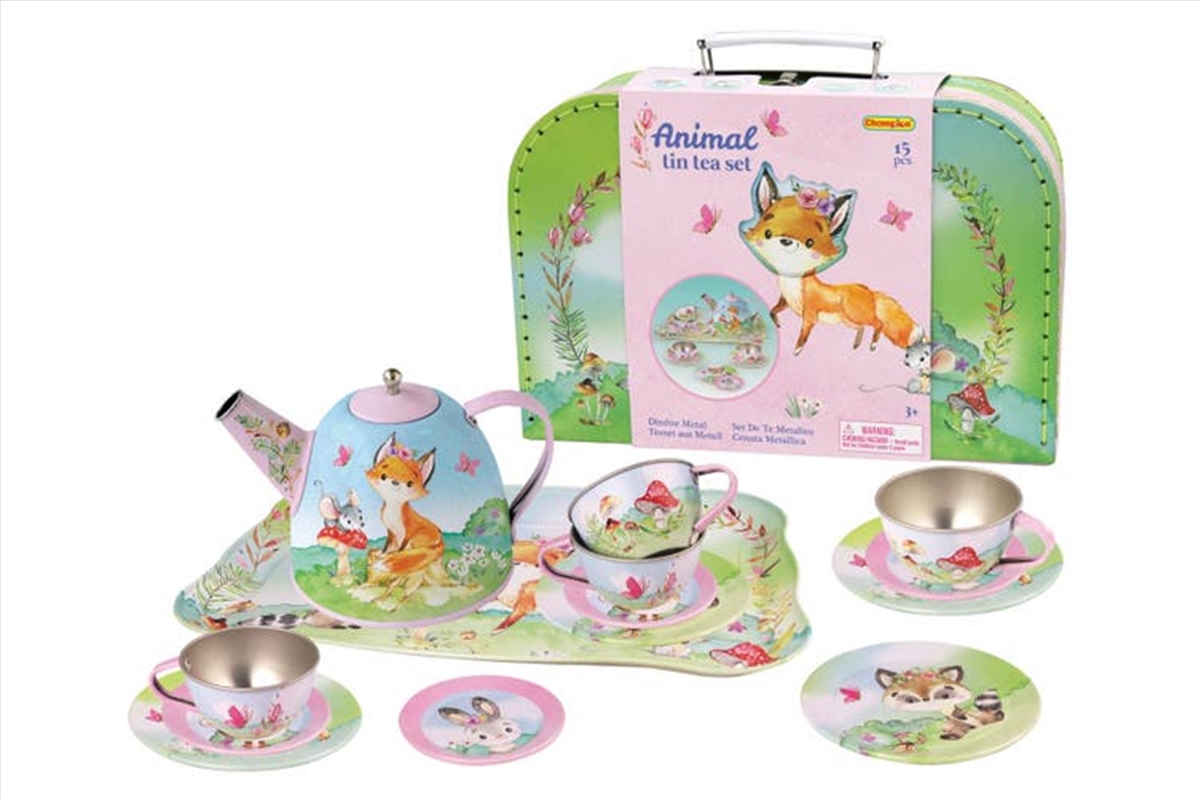 Buy Animal Tin Tea Set In Suitcase Online | Sanity
