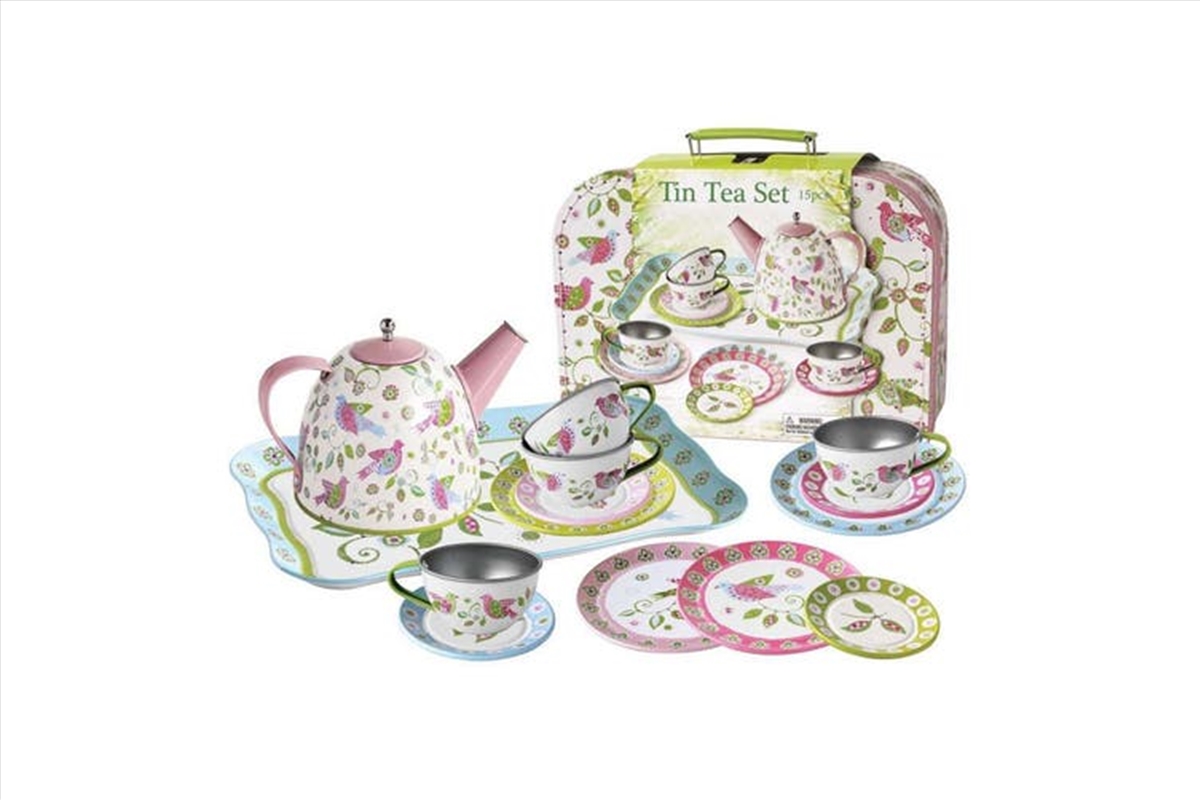 Buy Bird Tin Tea Set In Suitcase Online | Sanity