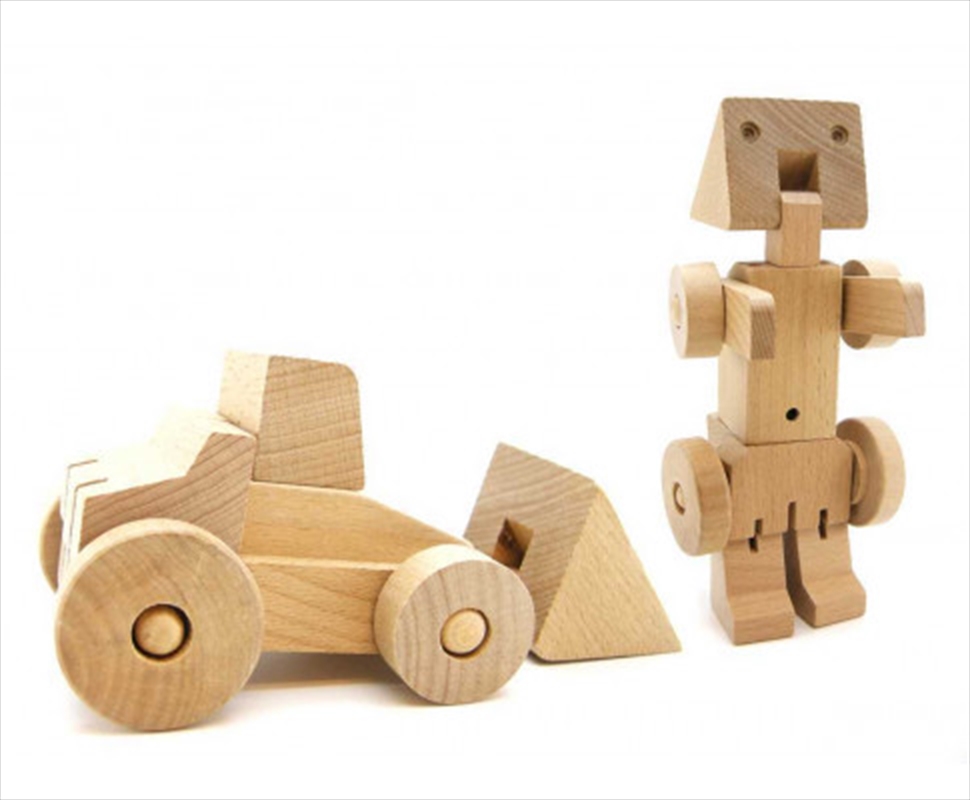 Buy Wooden Transformer: Bulldozer Online | Sanity