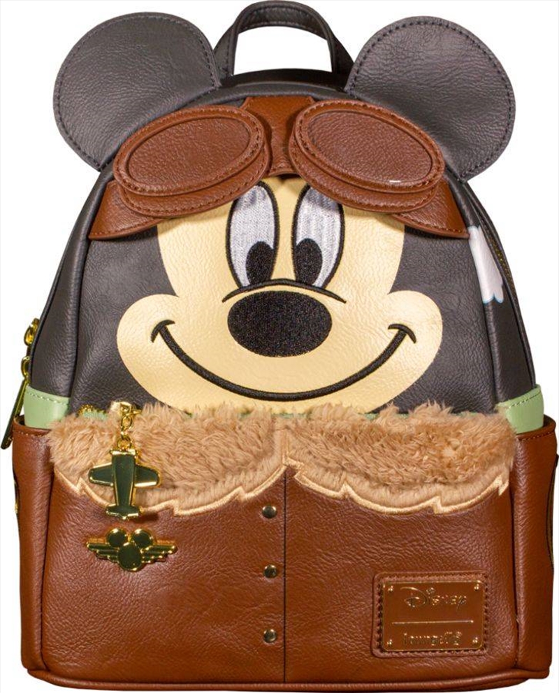 Buy Loungefly Disney - Aviator Mickey US Exclusive Mini Backpack [RS ...
