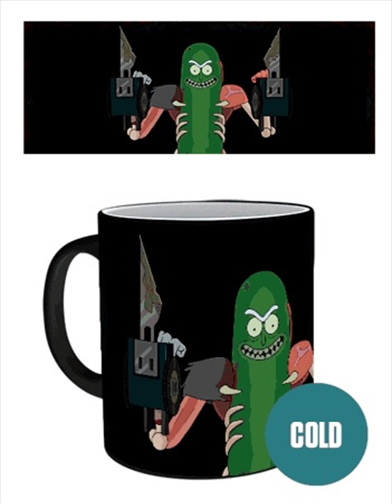 Buy Rick And Morty Pickle Rick Heat Changing Mug Online | Sanity