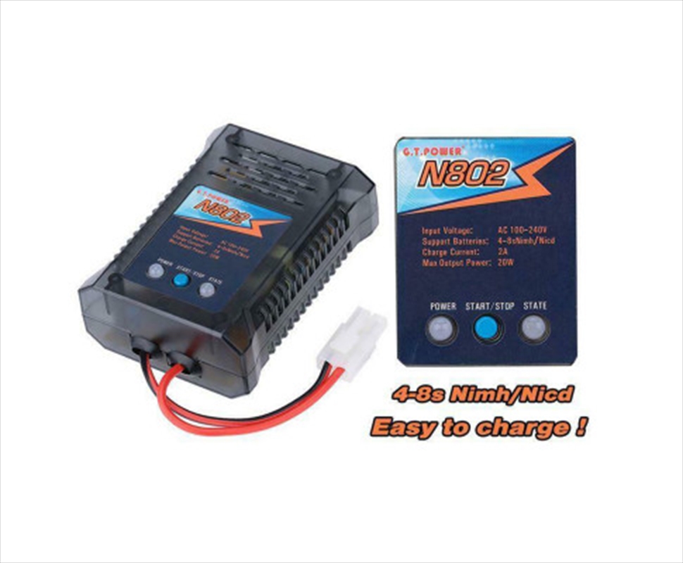 Buy Gt Power N802 Nimh Nicd Quick Battery AC Charger RC Hobby 2Amp Tamiya Online | Sanity