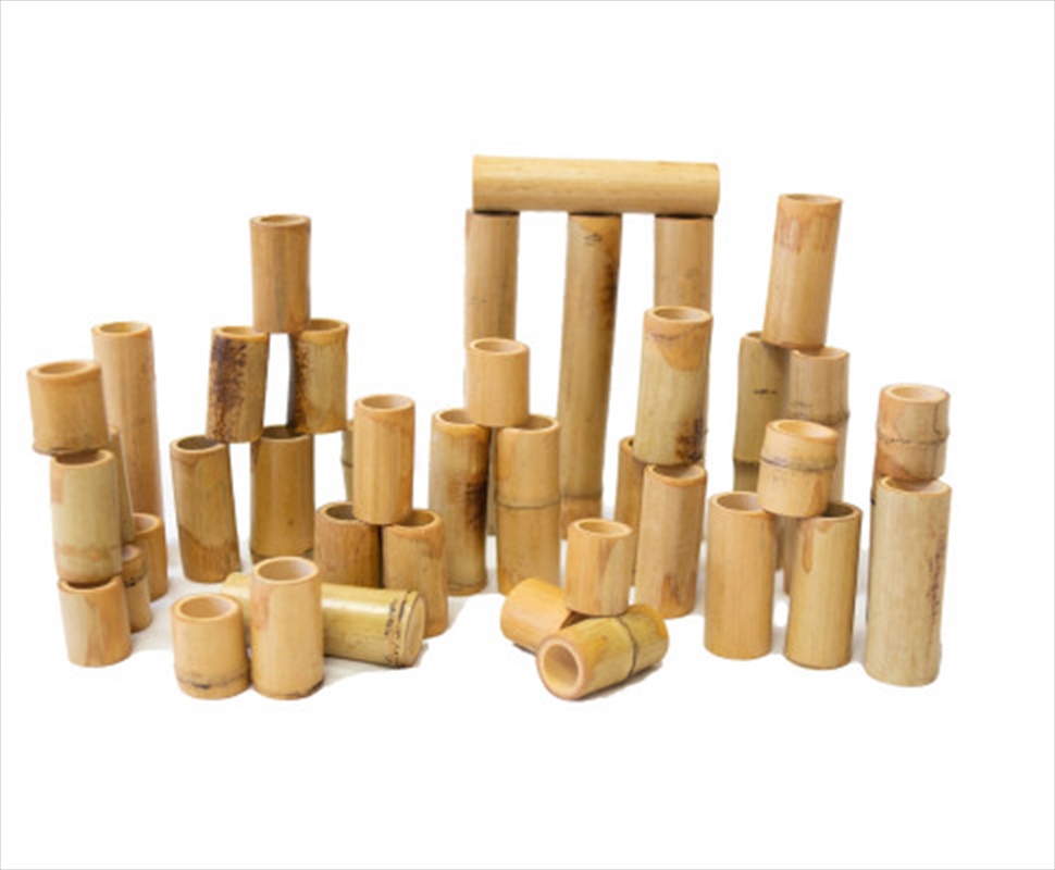 Bamboo Counting and Building Set 40pce | Sanity