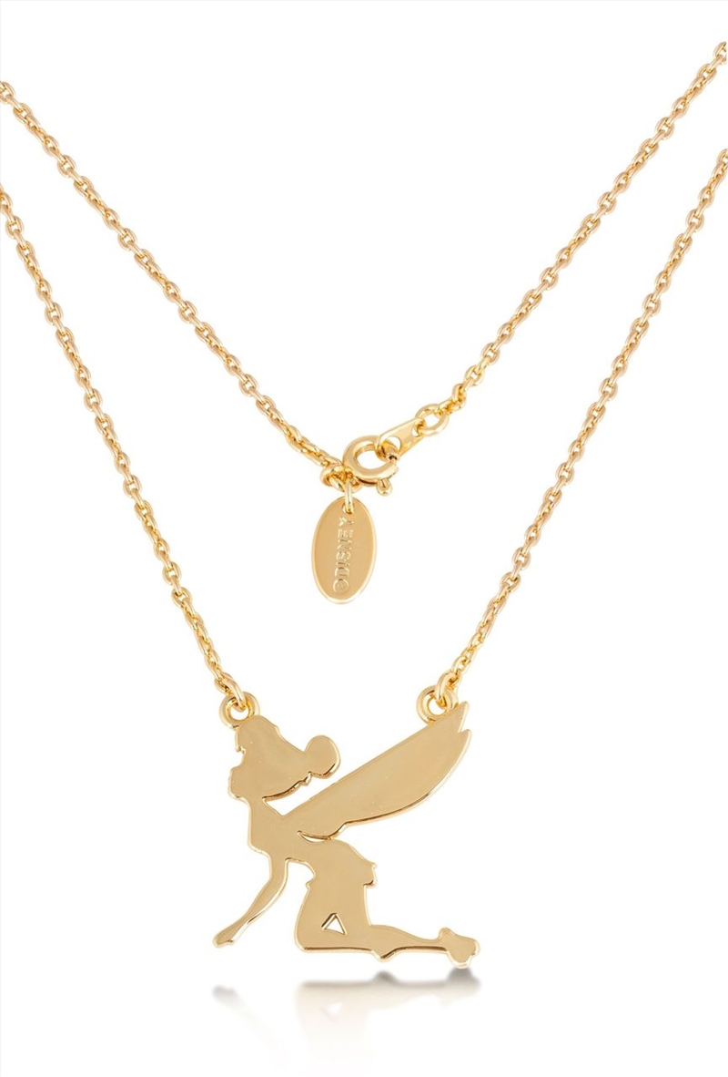Buy Tinker Bell Silhouette Necklace - Gold Online | Sanity