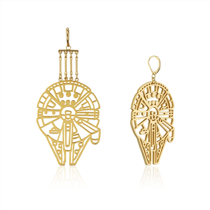 Buy Star Wars Millennium Falcon Drop Earrings Online | Sanity