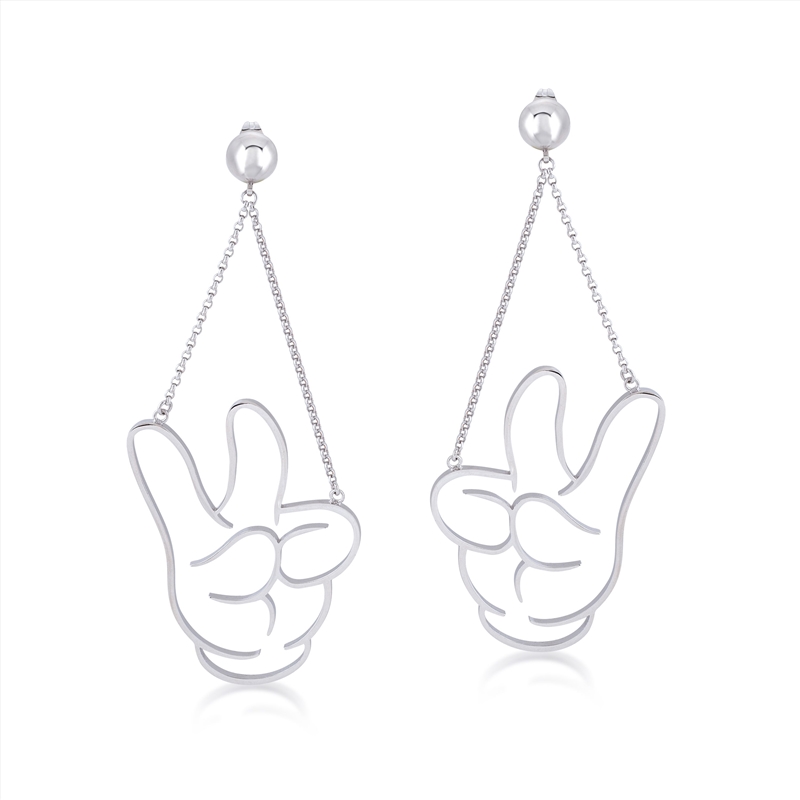 Buy Mickey Mouse Glove Drop Earrings Online | Sanity