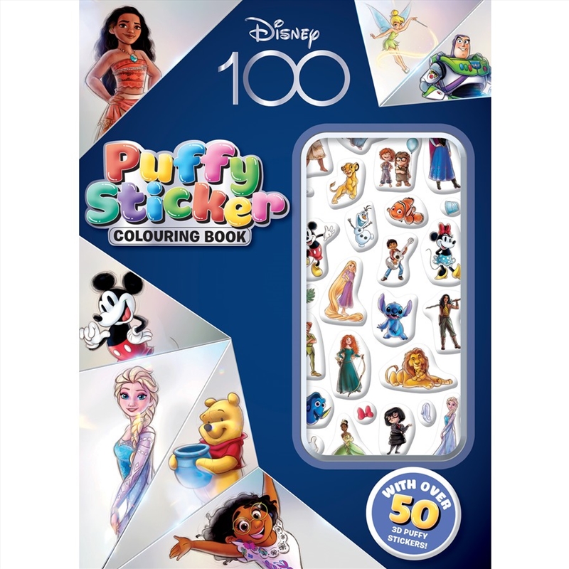 Buy Disney 100: Puffy Sticker Colouring Book Online | Sanity