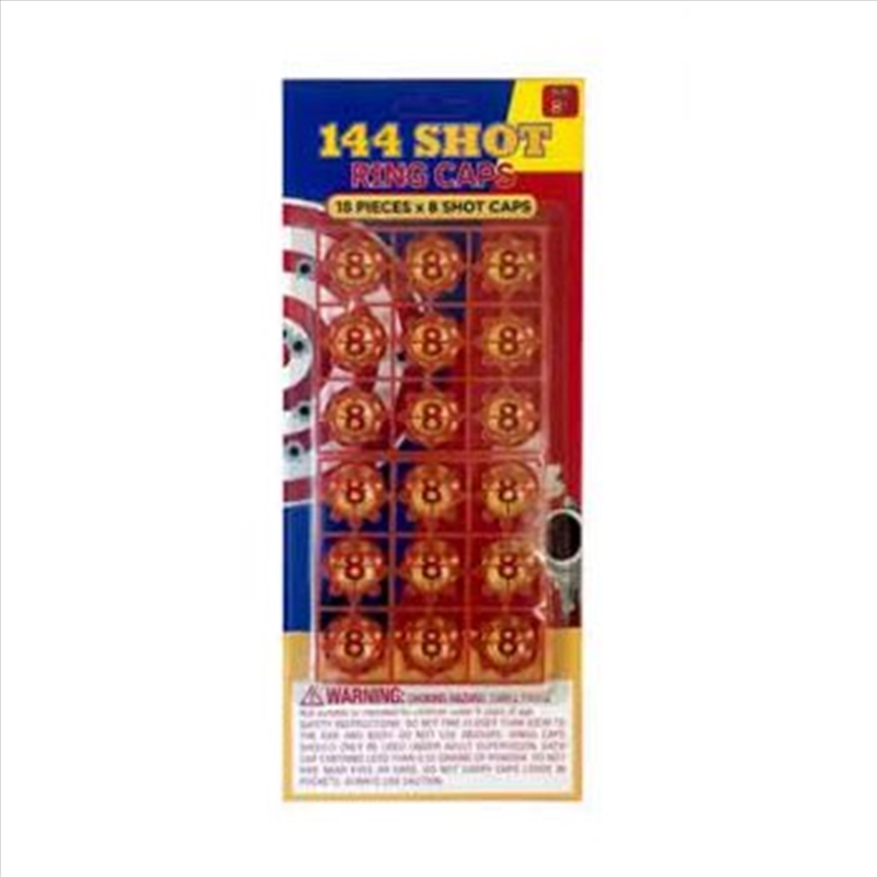 Buy 8 Shot Ring Caps - 144 Shots Online | Sanity