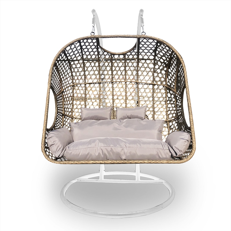 Buy Arcadia Furniture 2 Seater Rocking Egg Chair Outdoor Wicker Rattan ...