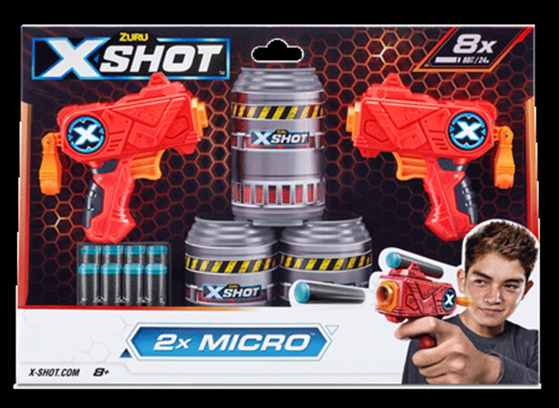 Buy Zuru XSHOT Excel - Micro Twin Pk Dart Blasters inc 8 Darts Online ...