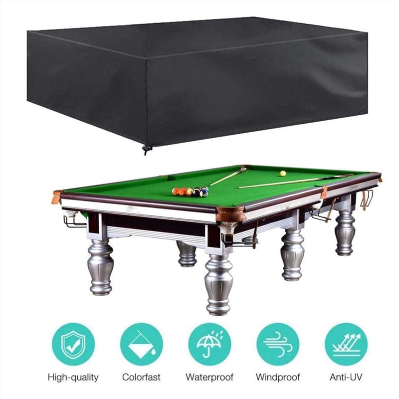 Buy 9FT Outdoor Pool Snooker Billiard Table Cover Polyester Waterproof ...