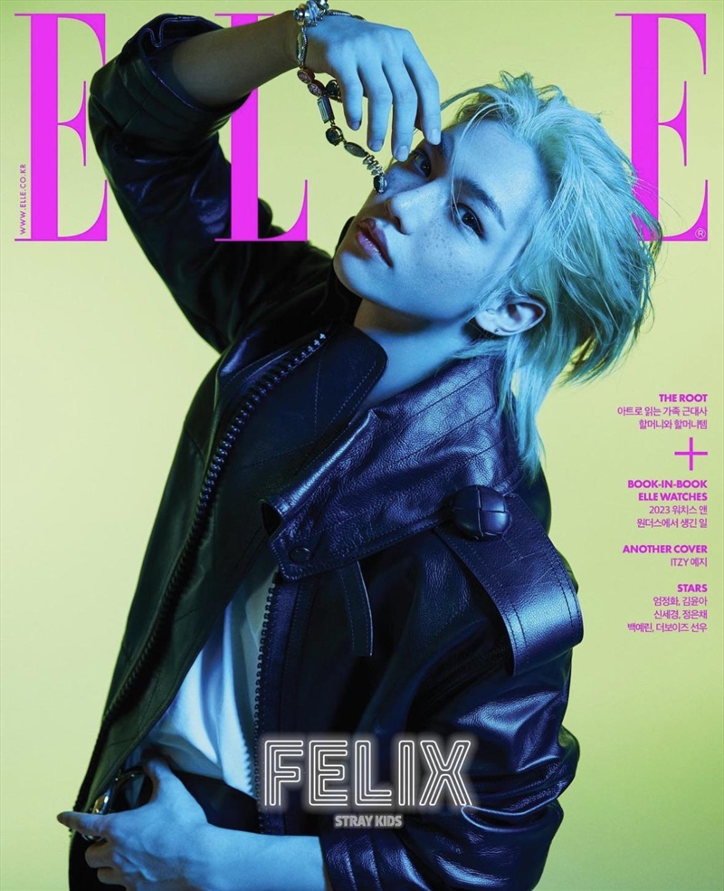 Stray Kids Felix Itzy Yeji Cover Elle Magazine 2023 May Issue (FELIX A ...