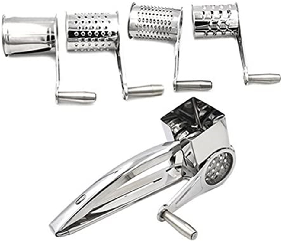 Buy 4 Drums Blades Set Multipurpose Rotary Cheese Grater Stainless ...
