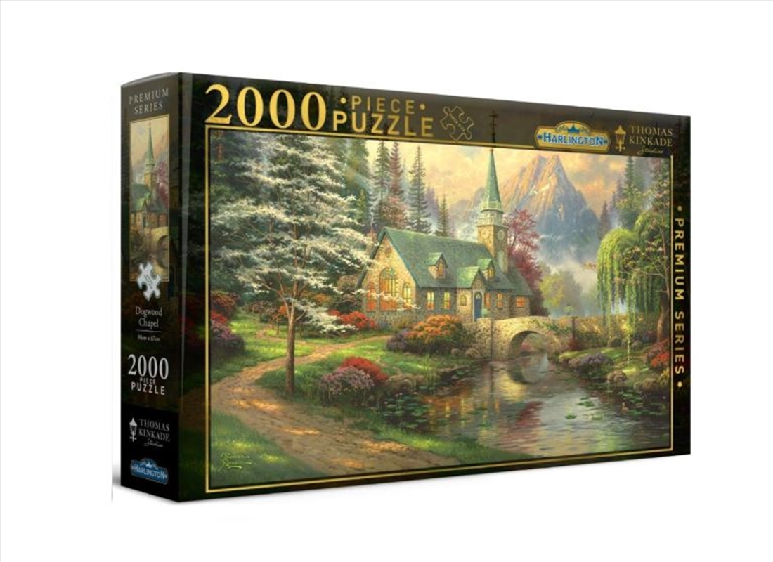 Buy Harlington Thomas Kinkade Puzzles - Dogwood Chapel 2000pc Online