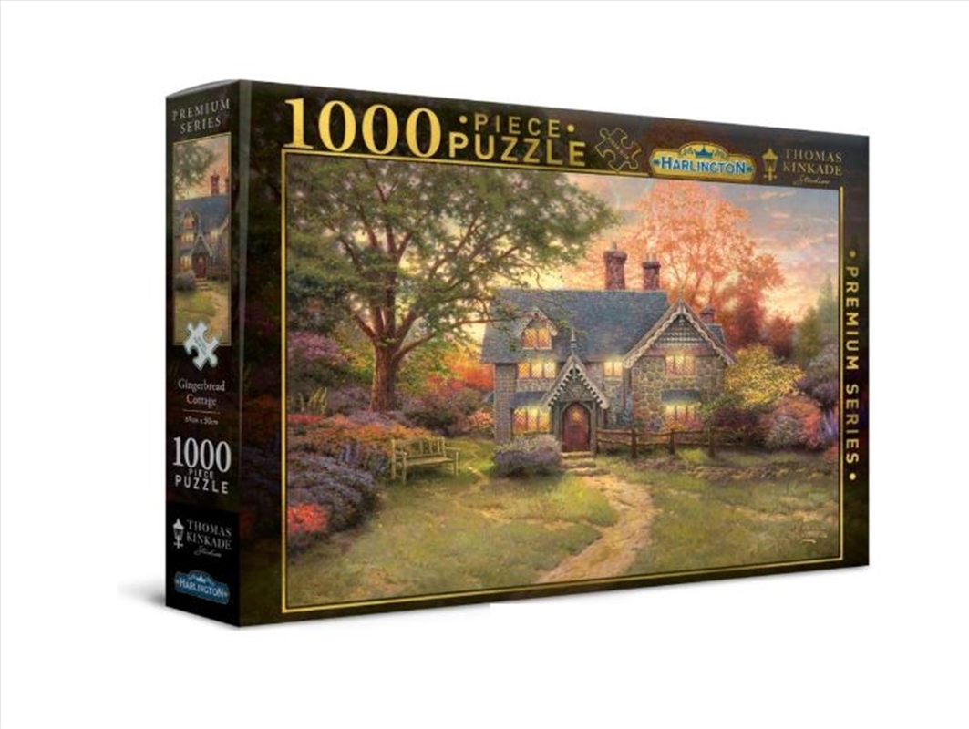 Buy Harlington Thomas Kinkade Puzzles - Gingerbread Cottage 1000pc Online
