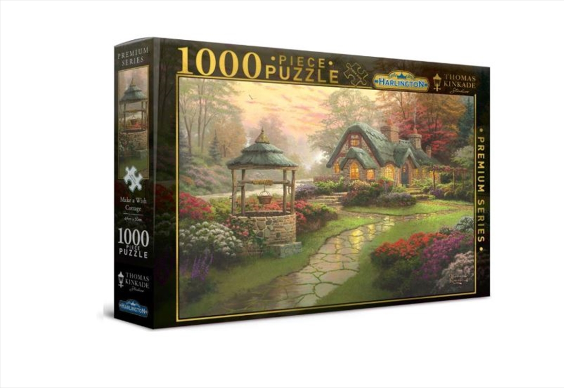 Buy Harlington Thomas Kinkade Puzzles - Make a Wish Cottage 1000pc Online