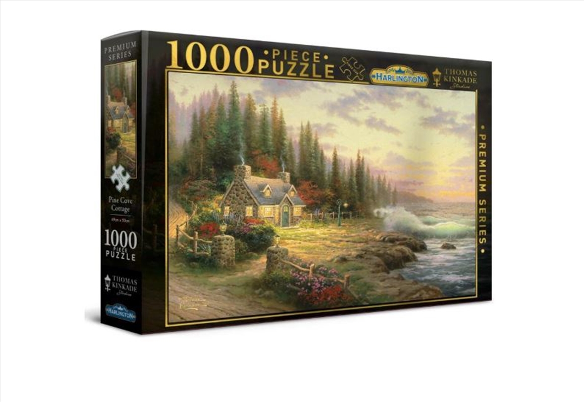 Buy Harlington Thomas Kinkade Puzzles - Pine Cove Cottage 1000pc Online