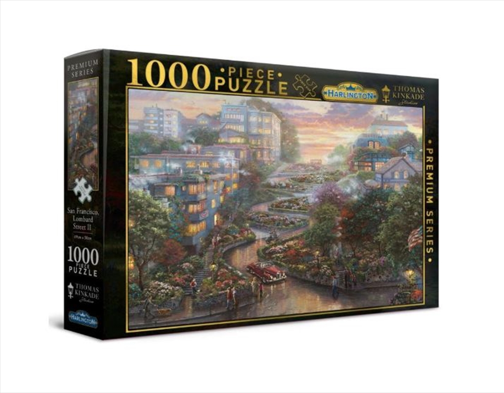Harlington Thomas Kinkade Puzzles - San Francisco, Lombard Street II ...