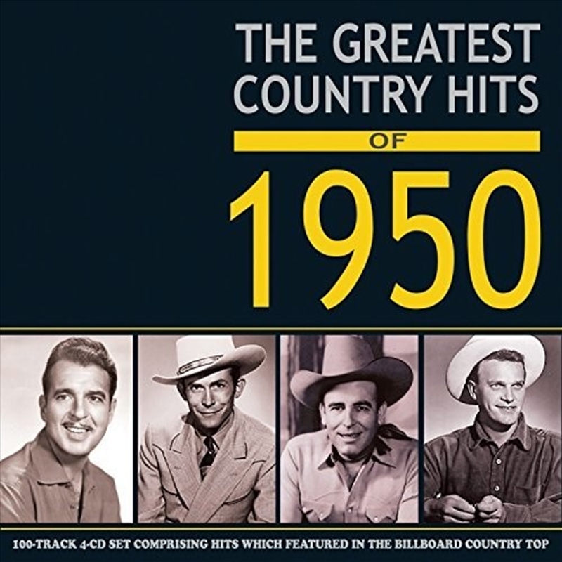 Buy The Greatest Country Hits Of 1950 Online | Sanity