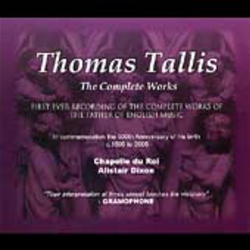 Buy Various - Tallis Complete Works Box Set on CD | On Sale Now With ...