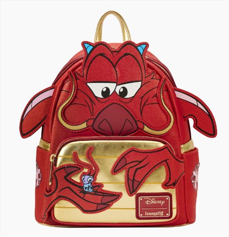 Buy Loungefly Mulan - 25th Anniversary Mushu Glitter Cosplay Mini ...