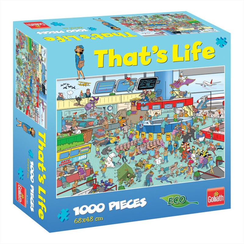 Goliath Puzzle Thats Life Airport Puzzle 1000 Pieces | Sanity