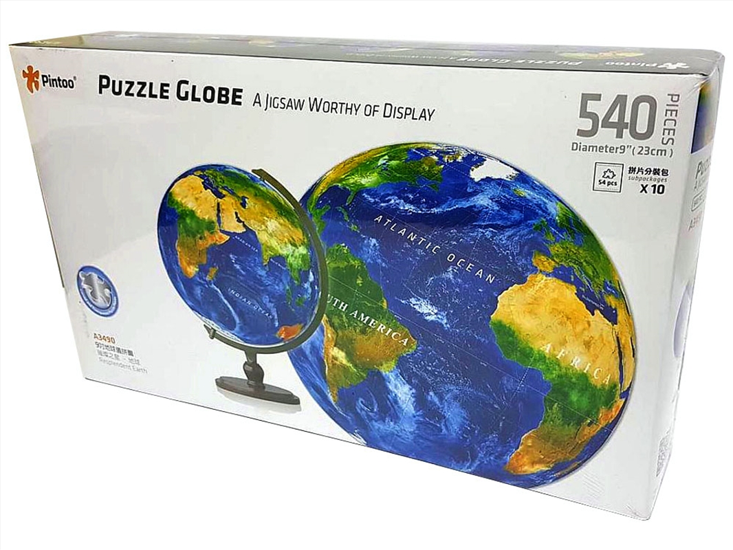 Buy Puzzle Sphere 9" Blue Earth 540 Piece Online | Sanity