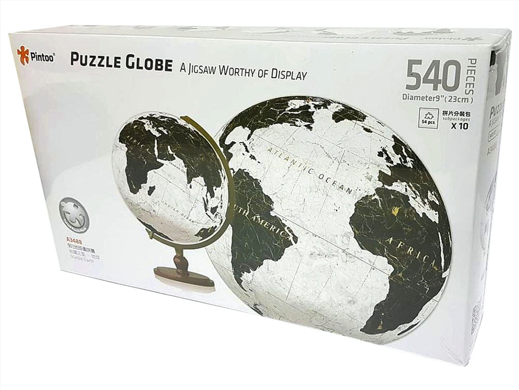 Buy Puzzle Sphere 9" Marble Earth 540 Piece Online | Sanity
