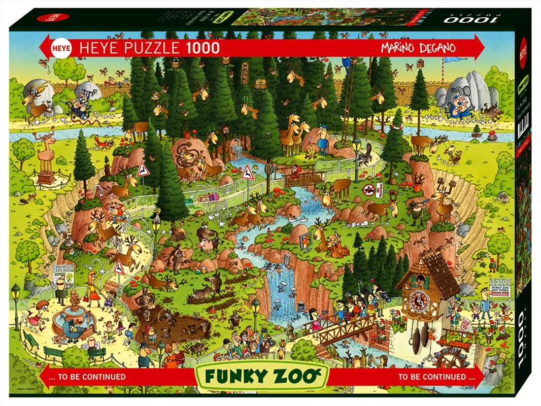 Buy Funky Zoo Black Forest 1000 Piece Online | Sanity